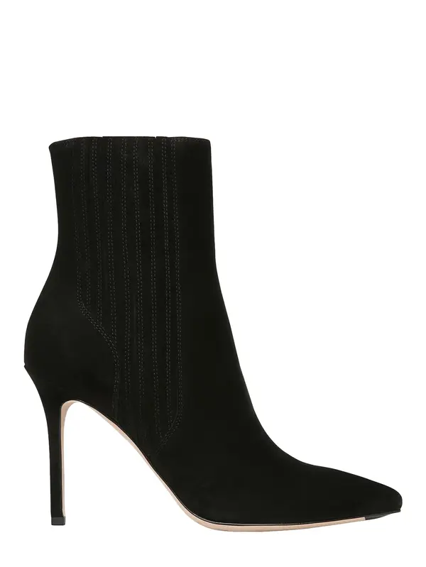 Veronica Beard 95mm Lisa Suede Stiletto Booties - Black