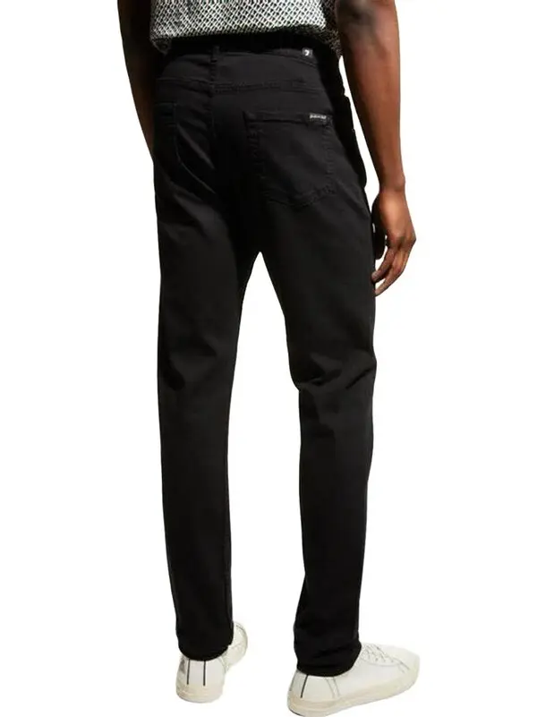7 For All Mankind Slimmy Taper Solid Jeans - Black