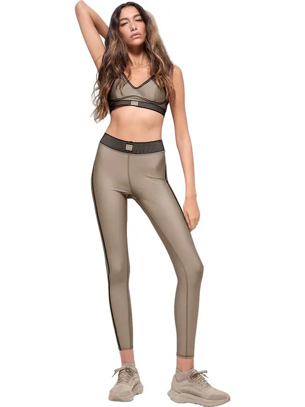 Alo Yoga Airlift High-waist 7/8 Line Up Legging - Gravel
