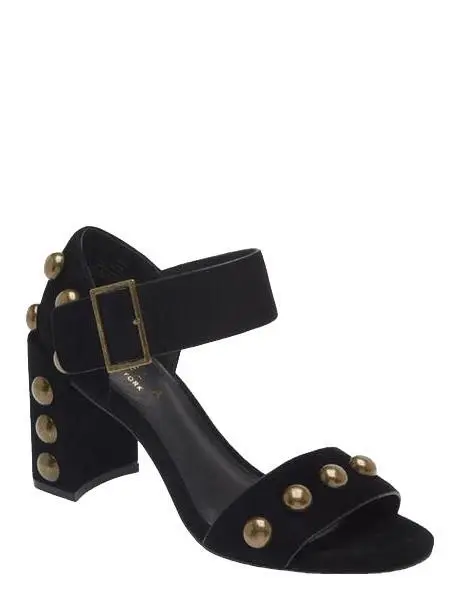 CECELIA NEW YORK Gail Studded Sandals - Black Suede