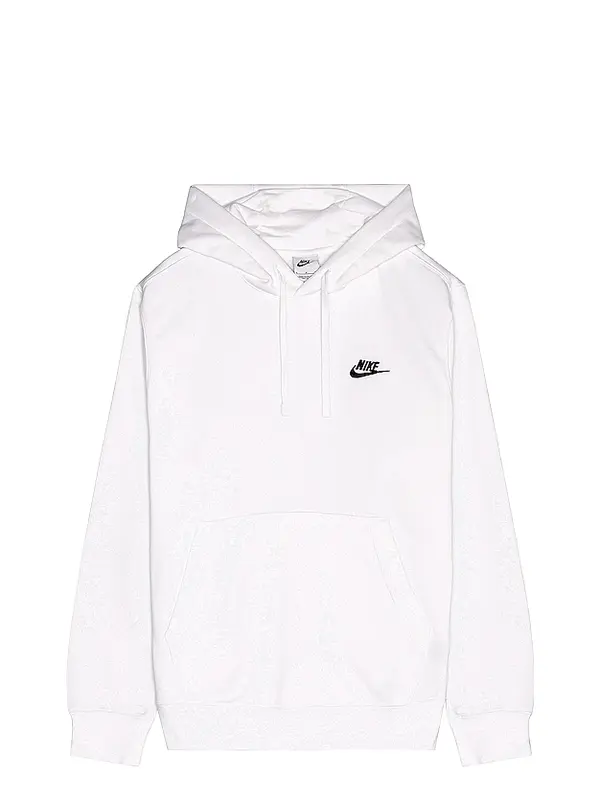 Nike Nsw Club Hoodie - White & Black