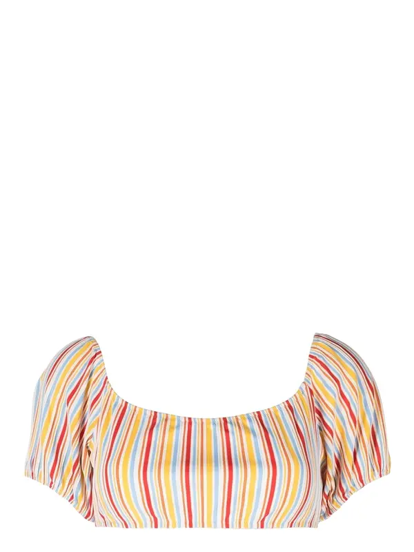 LEMLEM Mokati Stripe-print Bra - Multicolour