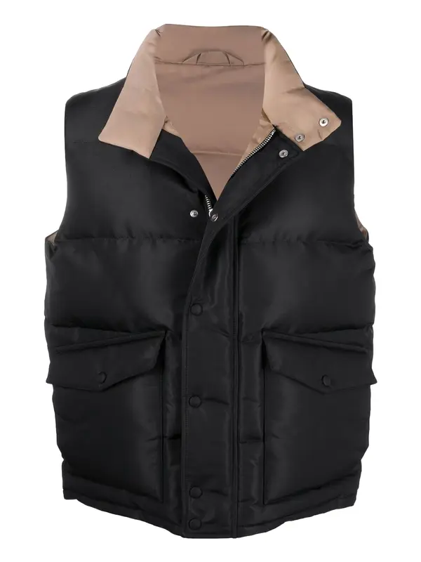 Alexander McQueen Logo-print Puffer Gilet - Black
