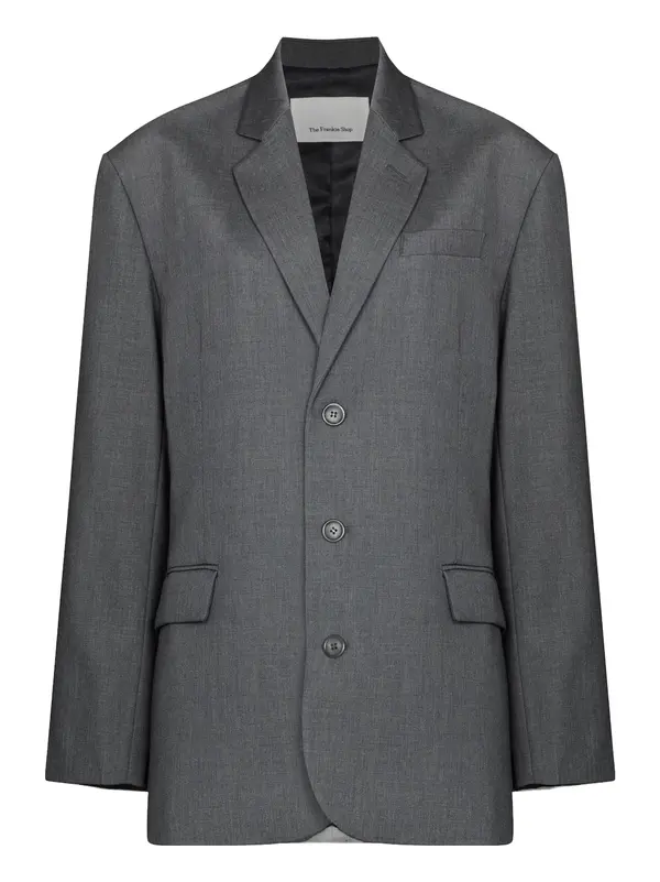 THE FRANKIE SHOP Gelso Oversized Blazer - Grey