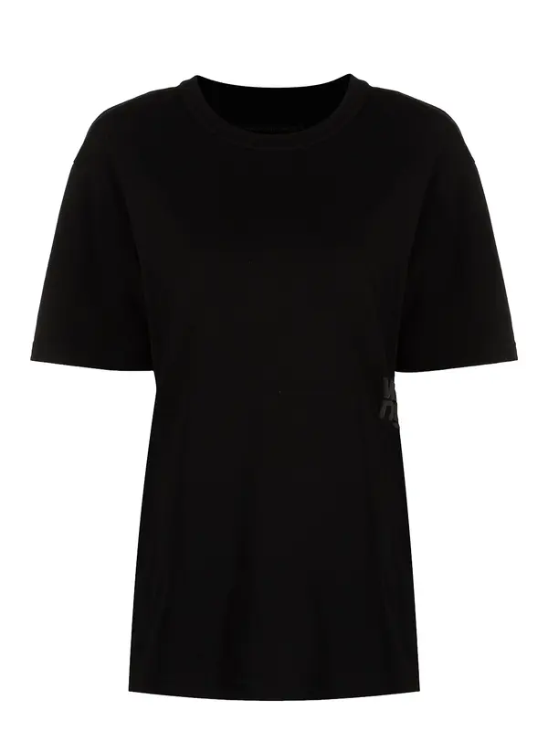 Alexander Wang Rubberised Logo T-shirt - Black
