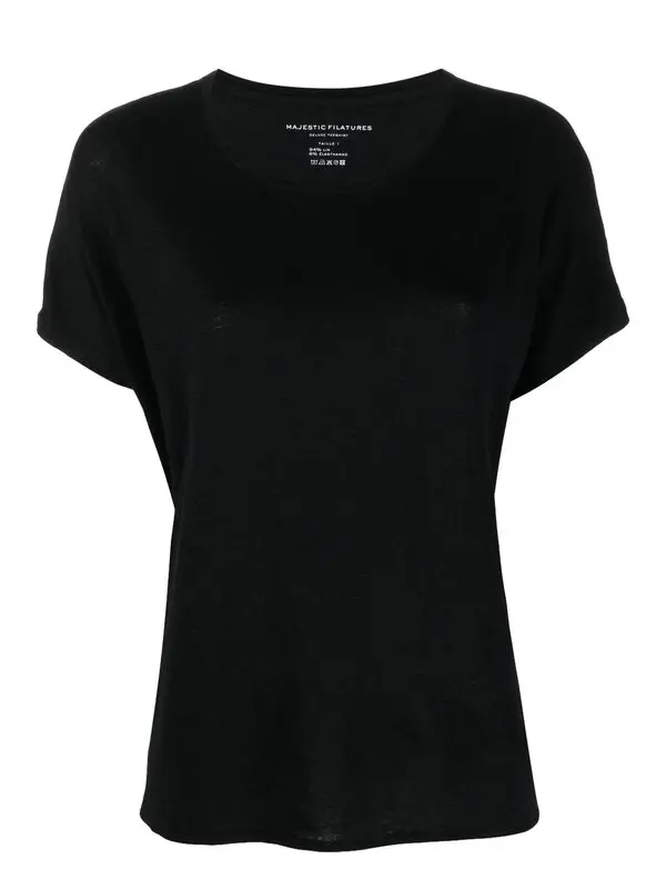 Majestic Filatures Relaxed Crew-neck T-shirt - Black