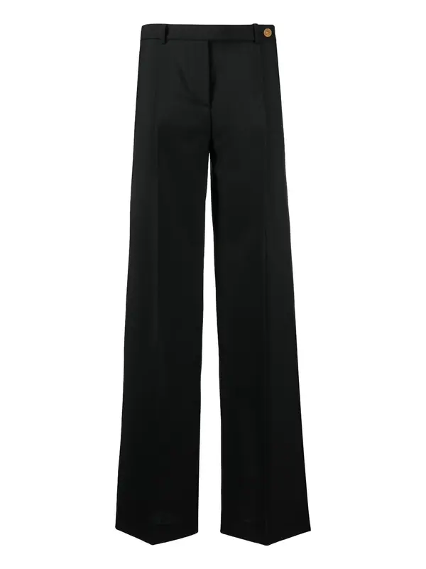 Versace Tailored Wide-leg Trousers - Black