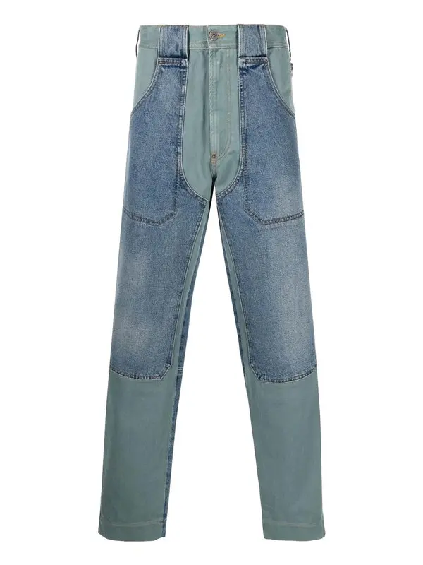 DIESEL® Two-tone Straight-leg Jeans - Blue