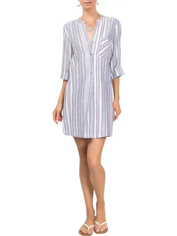 EVERYDAY RITUAL Claudine Cotton Tunic - Chesapeake Stripe