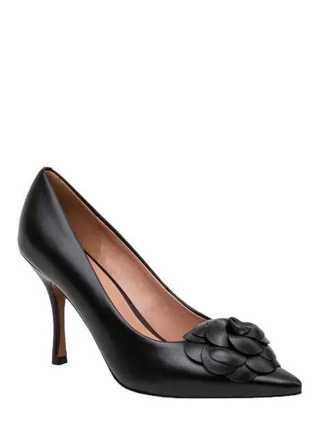 Linea Paolo Primrose Leather Pumps - Black