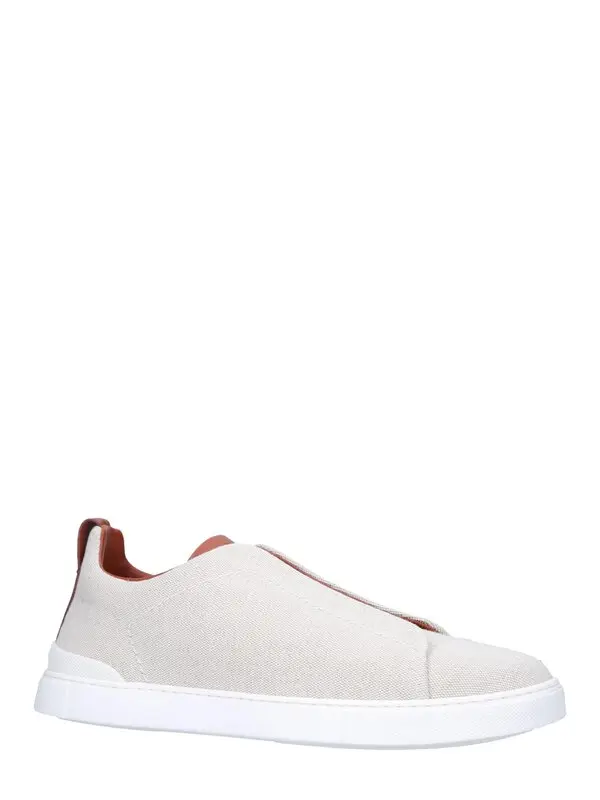 Zegna Triple Stitch Sneakers - White