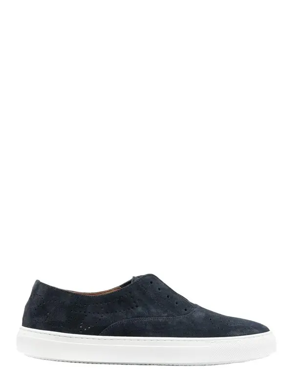 Fratelli Rossetti Low-top Slip-on Suede Sneakers - Blue