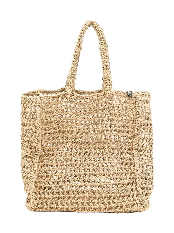Nannacay Kaethe Woven Tote - Neutrals