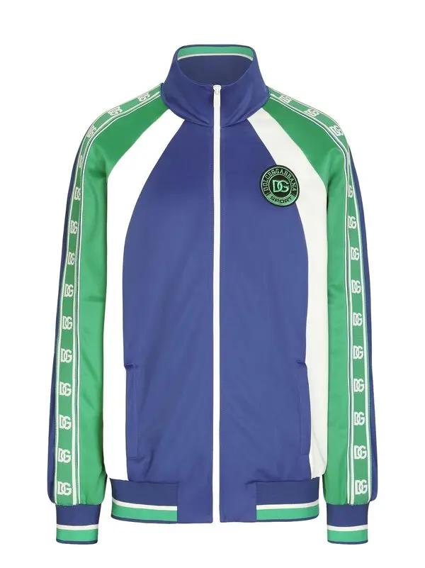Dolce & Gabbana Colour-block Track Jacket - Blue