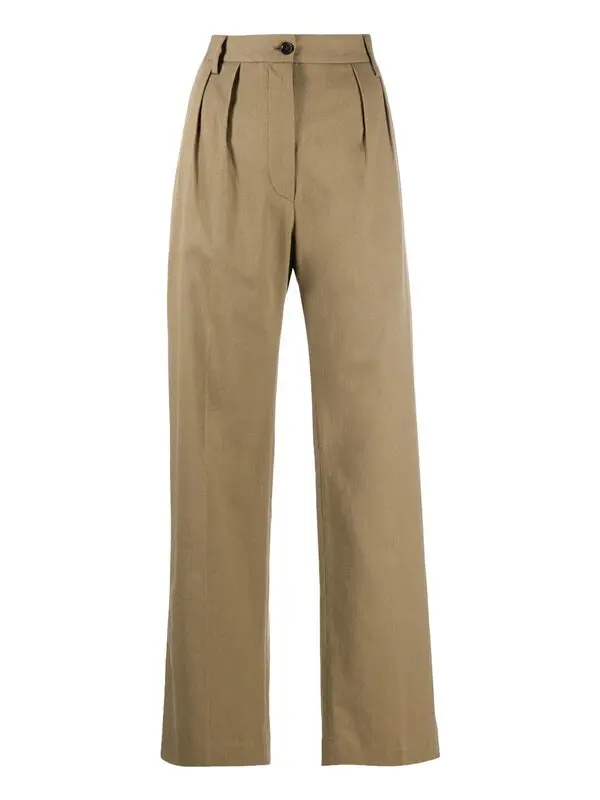 Aspesi Wide-leg Trousers - Brown