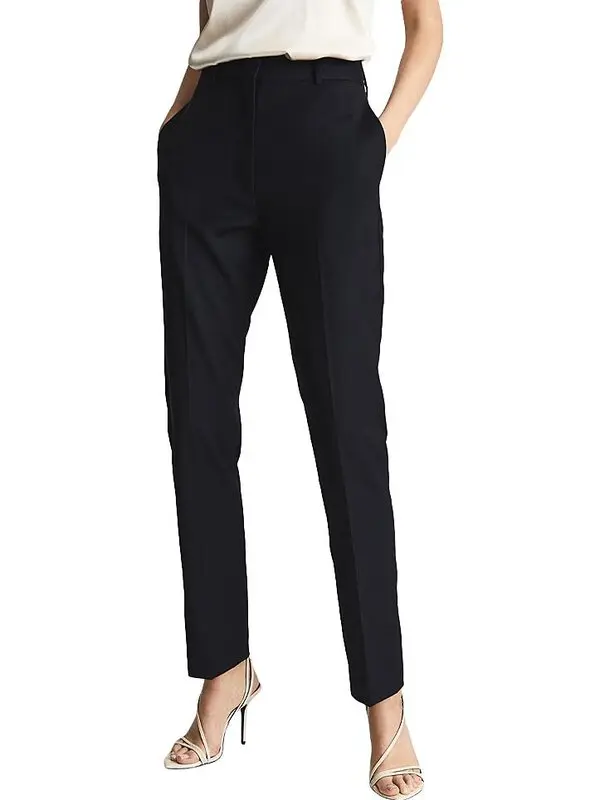 REISS Haisley Slim Leg Pants - Navy