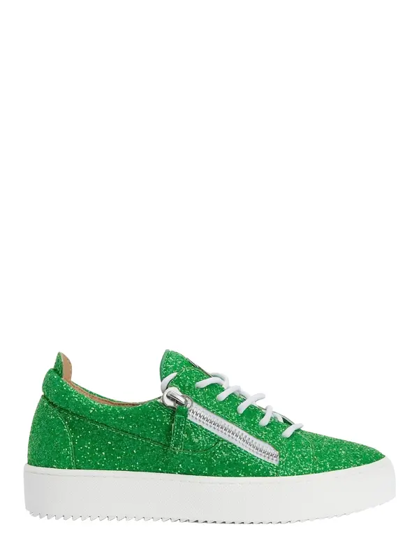 GIUSEPPE ZANOTTI Gail Glitter Sneakers - Green