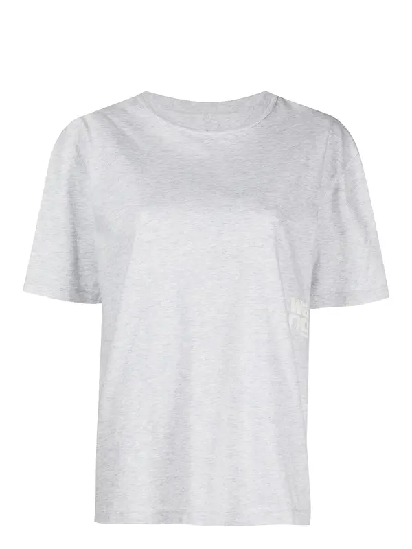 Alexander Wang Logo-print Cotton T-shirt - Grey