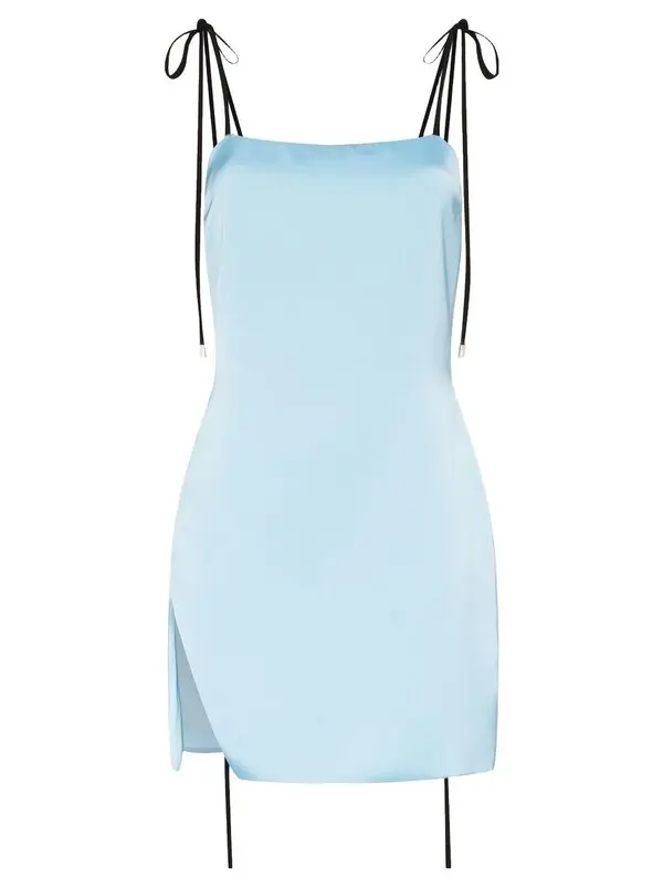 Attico Strap-detail Minidress - Blue