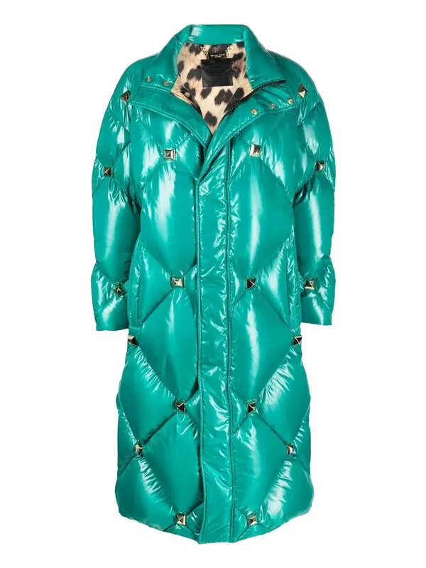 Philipp Plein Quilted Padded Coat - Green