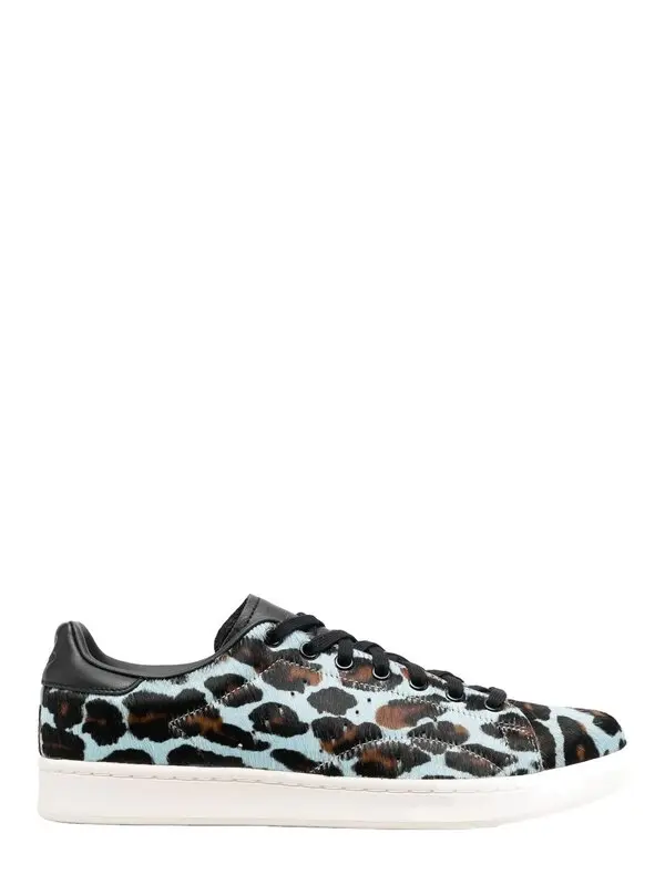 Adidas Stan Smith Leopard Print Sneakers - Blue