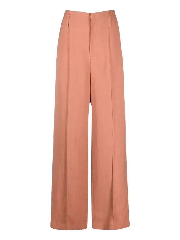 Brunello Cucinelli Chain Trim Wide-leg Trousers - Orange