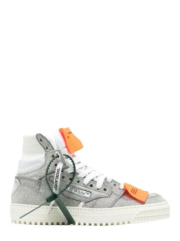Off-White Off-court 3.0 Glitter High-top Sneakers - Silver
