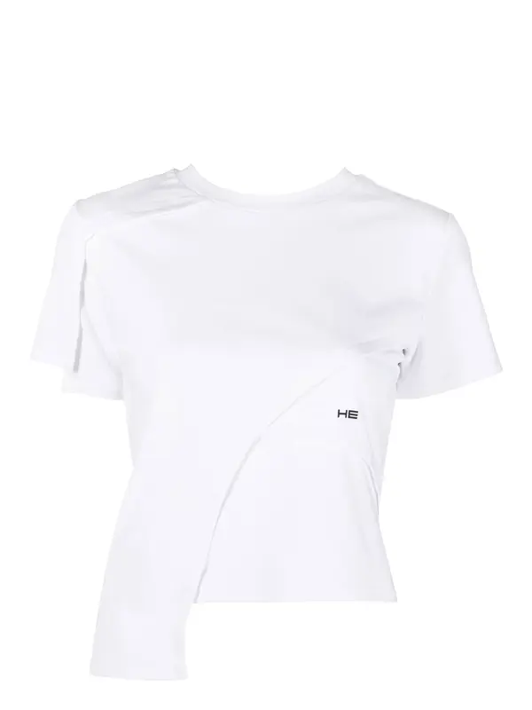 HELIOT EMIL Embroidered Logo T-shirt - White