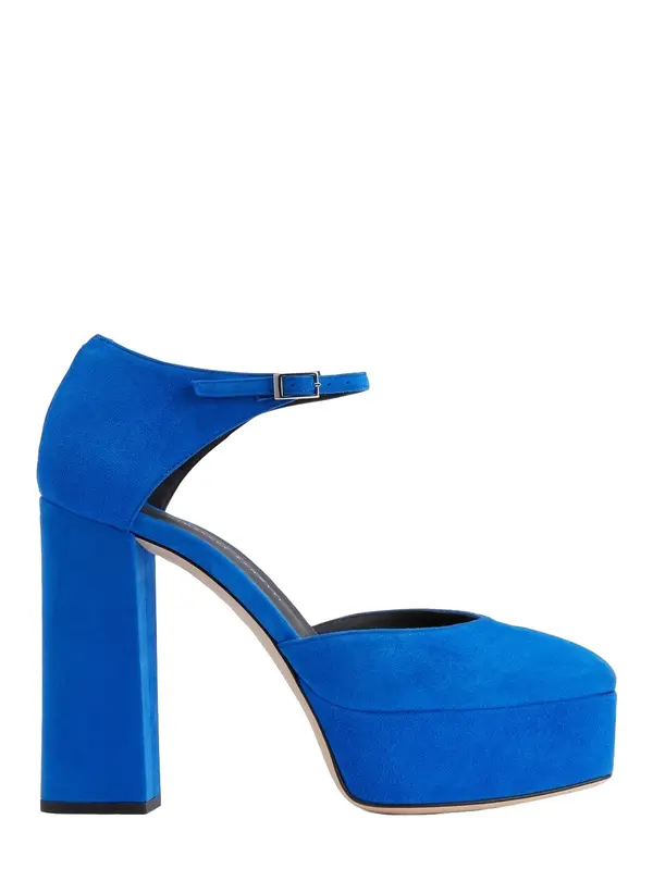 GIUSEPPE ZANOTTI 120mm Bebe Platform Pumps - Blue