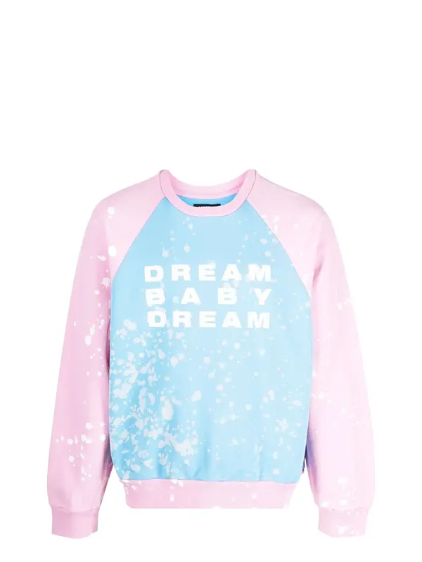 LIBERAL YOUTH MINISTRY Dream Bleach Colour-block Sweatshirt - Blue