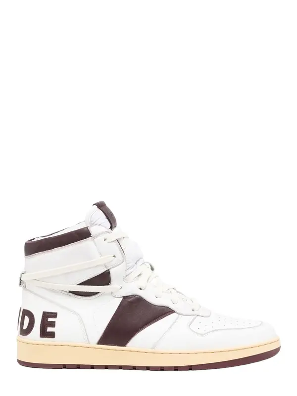 Rhude Logo High-top Sneakers - Red