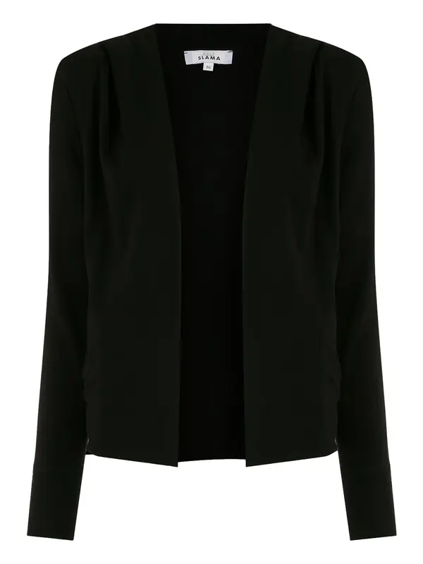 AMIR SLAMA Hooded Open-front Cardigan - Black