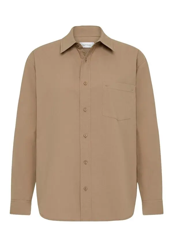 Matteau The Relaxed Button-front Shirt - Stone