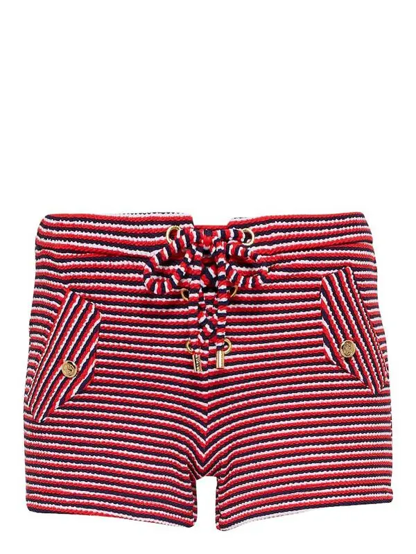 Melissa Odabash Shelly Striped Shorts - Red