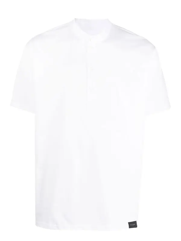 LOW BRAND Button-up Short-sleeved Shirt - White