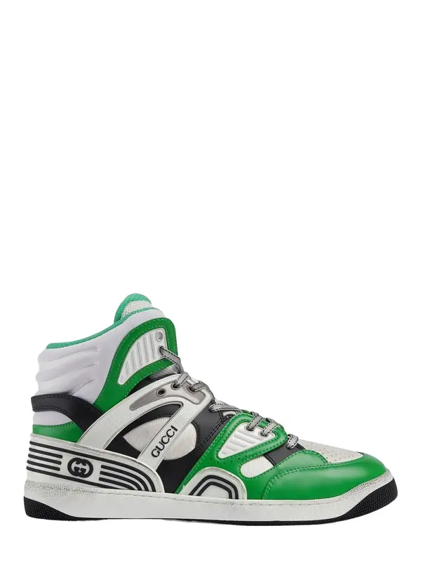 Gucci Basket High-top Sneakers - Green