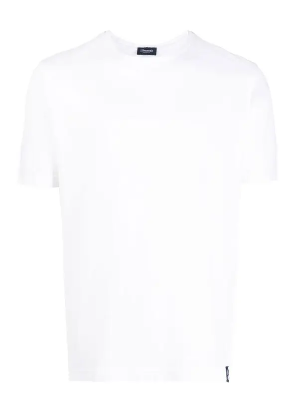 DRUMOHR Round Neck Short-sleeved T-shirt - White