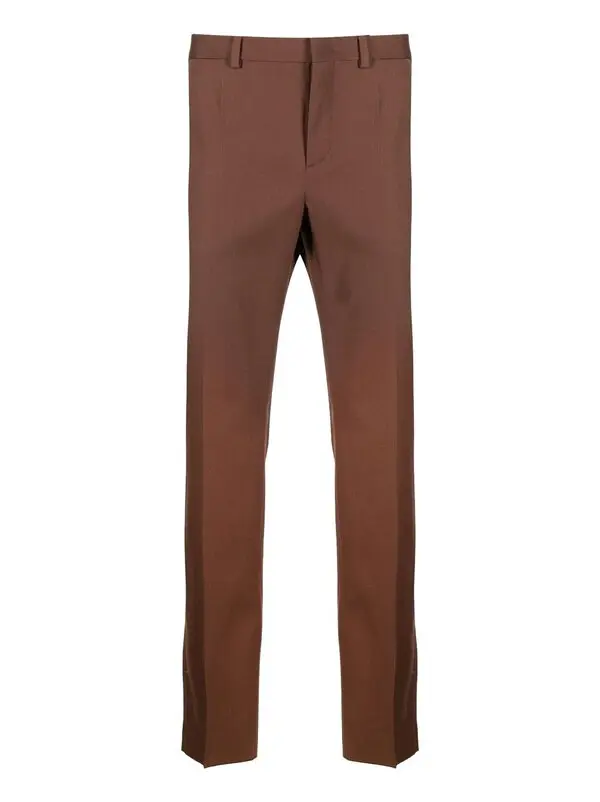 Valentino Garavani Tailored Straight-leg Trousers - Brown