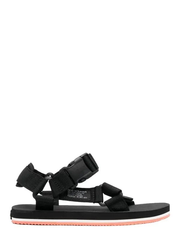 LEVI'S Logo-patch Sandals - Black