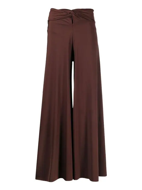 MAYGEL CORONEL Vongola Wide-leg Trousers - Brown