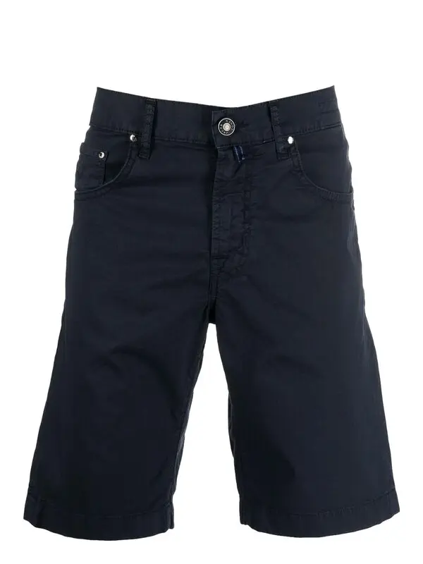 Jacob Cohen Cotton Logo-patch Chino-shorts - Blue