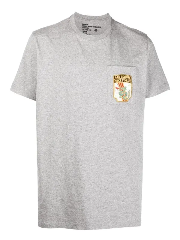 MAHARISHI Airborne Pocket Organic Cotton T-shirt - Grey