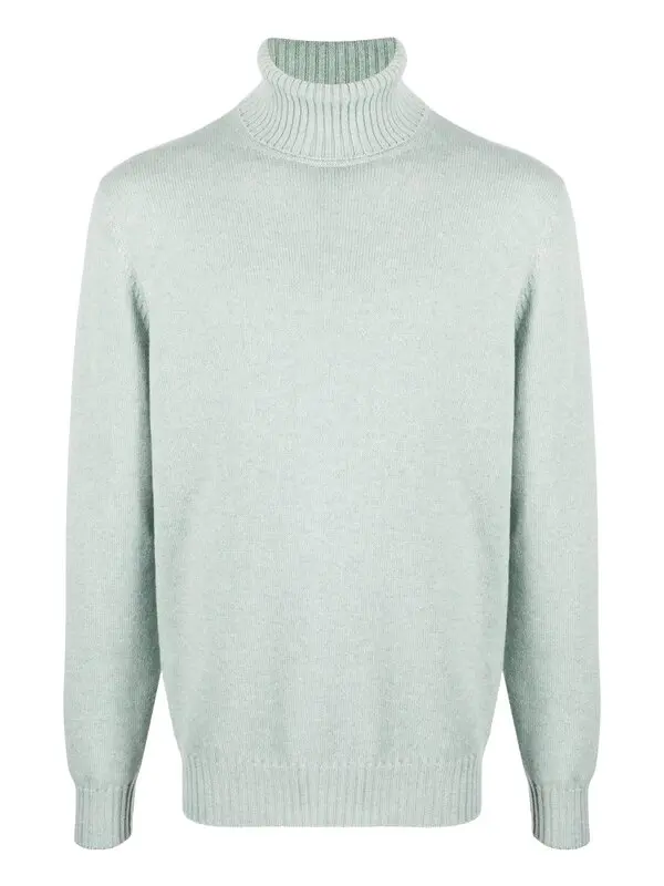 Brunello Cucinelli Cashmere Roll-neck Jumper - Green
