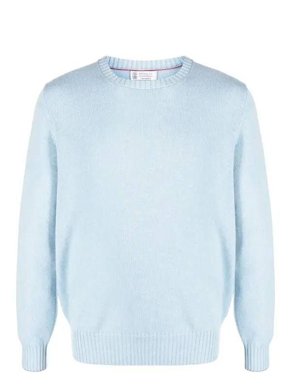 Brunello Cucinelli Fine-knit Cashmere Jumper - Blue