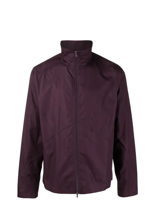 GR10K Zipped-up Stand-up Neck Jacket - Purple