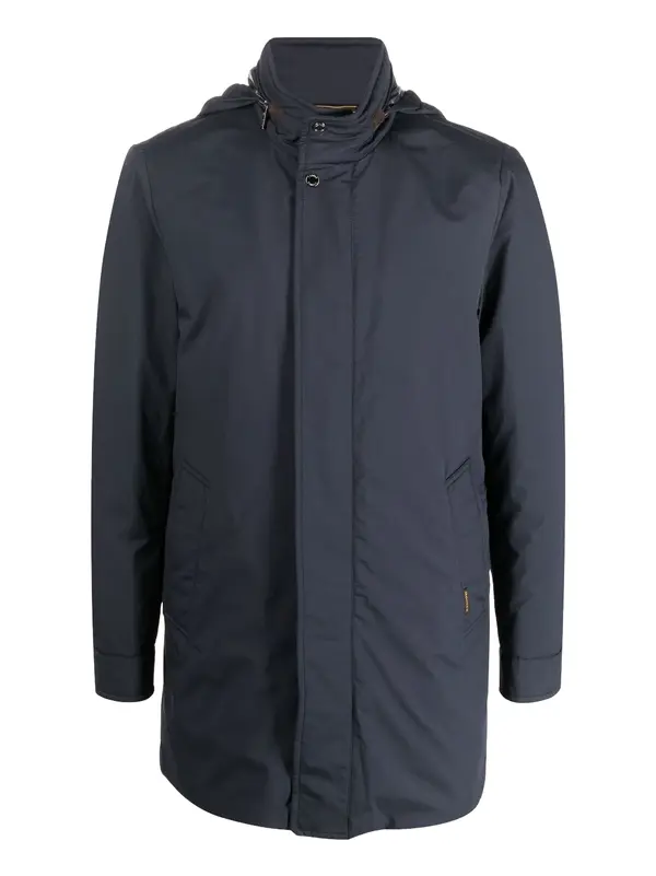 MOORER Bracci-skt Padded Coat - Blue