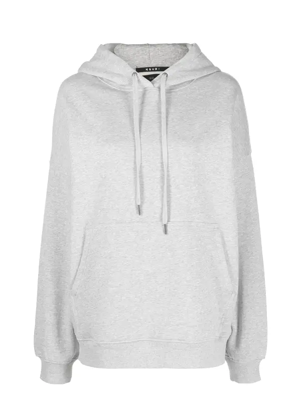 Ksubi Melange Boyfriend-cut Hoodie - Grey
