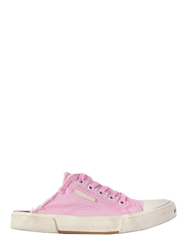 Balenciaga Paris High Distressed Slip-on Sneakers - Pink