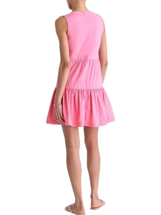 Vineyard Vines Harbor Seersucker Sundress - Pink
