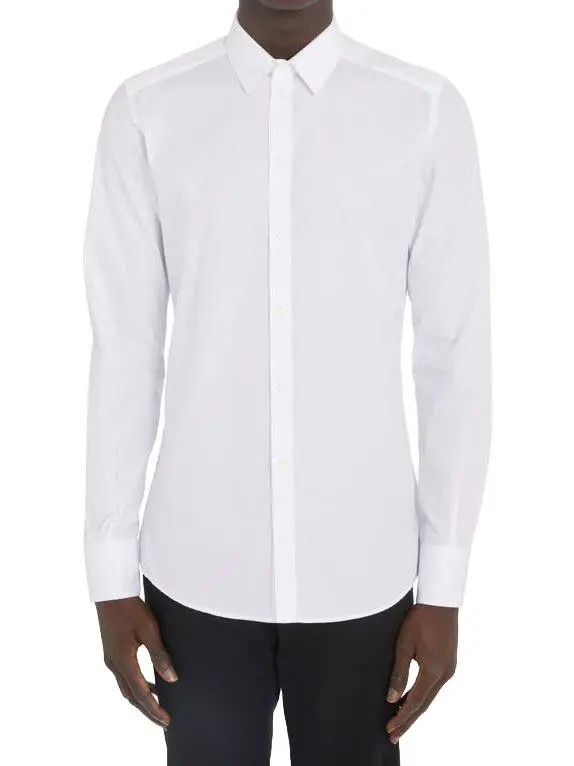 Dolce & Gabbana Cotton Button-up Shirt - Optical White